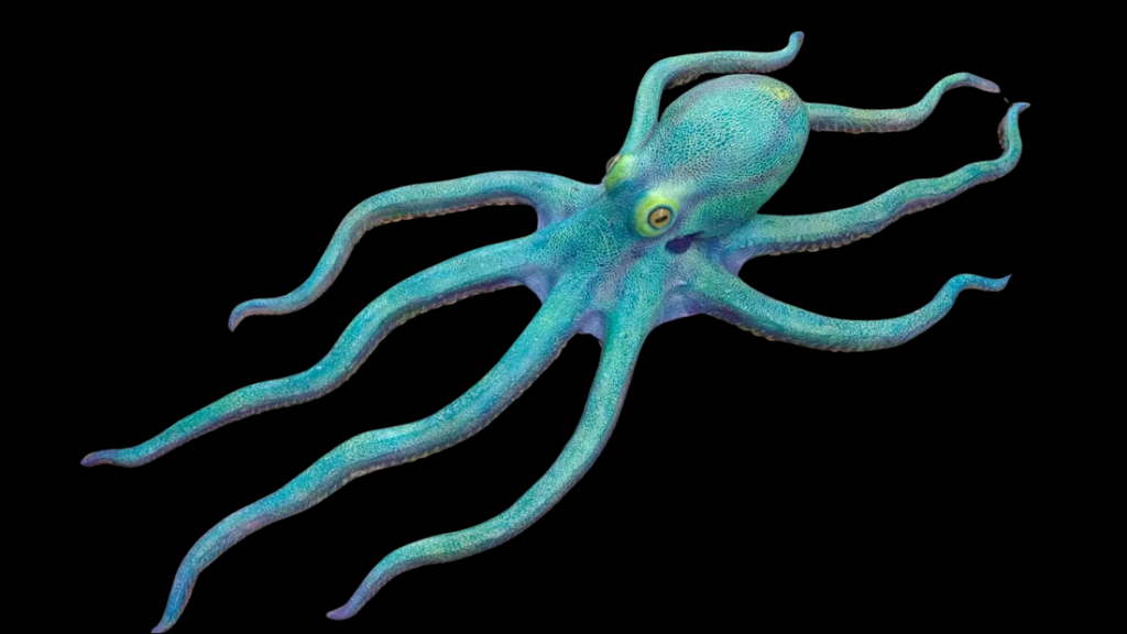 4ft Blacklight Glow Octopus – Dapper Cadaver Props