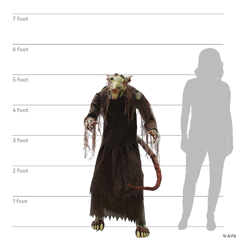 5 Ft Mangy Rat Animated Prop – Dapper Cadaver Props