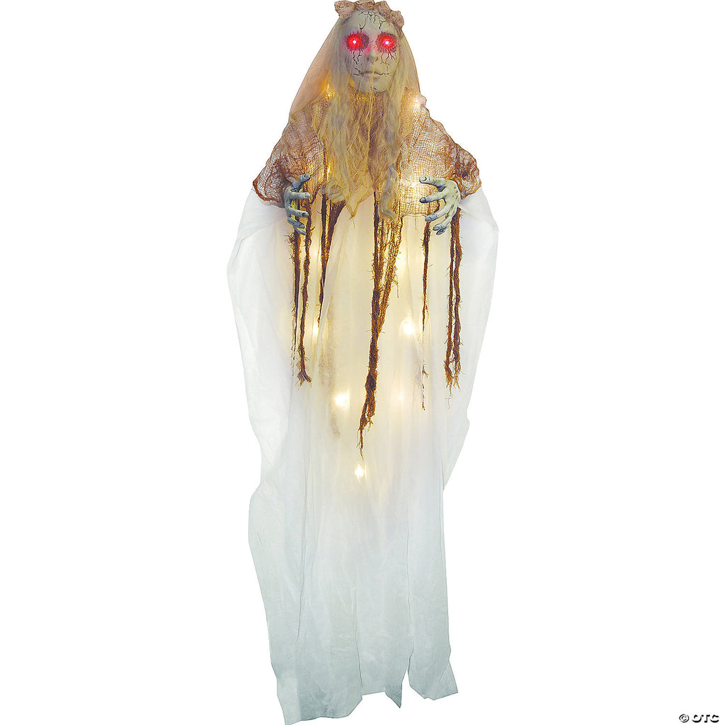 70 Inch Illuminated Ghost Bride – Dapper Cadaver Props