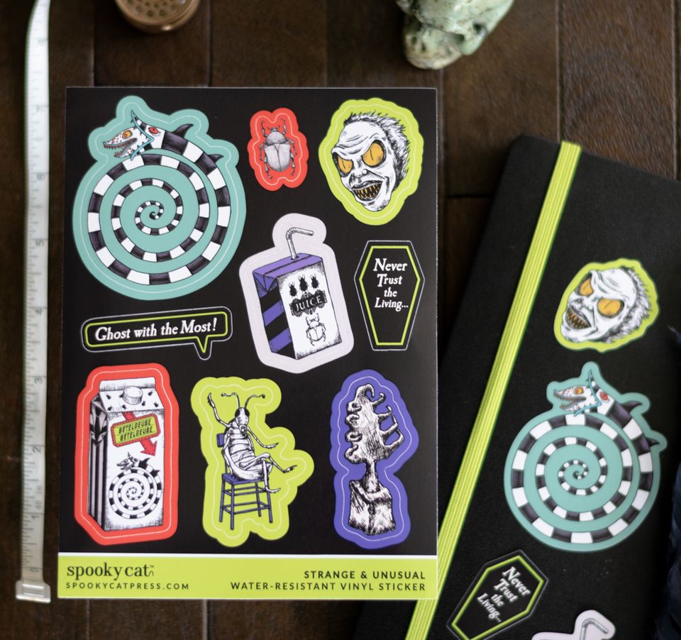 Strange & Unusual Sticker Sheet – Dapper Cadaver Props