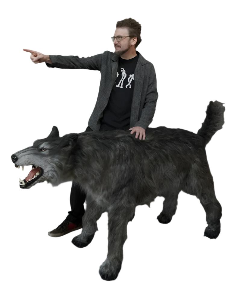 Lifesize Furry Wolf Prop - Special Order – Dapper Cadaver Props