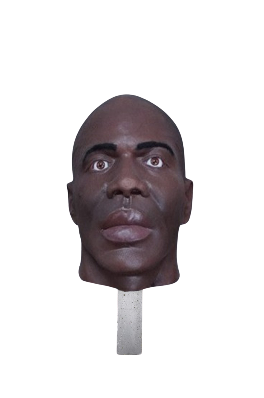 Richard Head Prop with Aluminum Tube Hardware – Dapper Cadaver Props