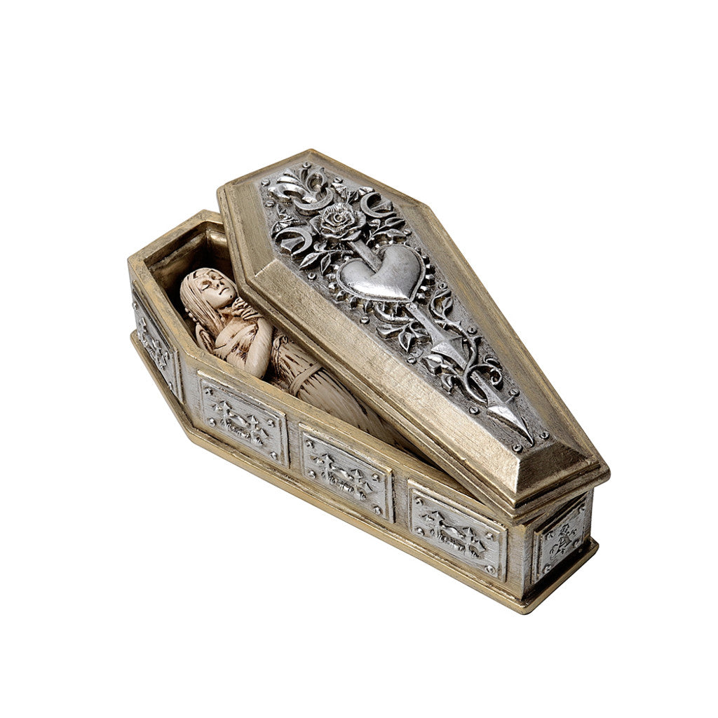 Vampire Bride Casket Box with Figure – Dapper Cadaver Props