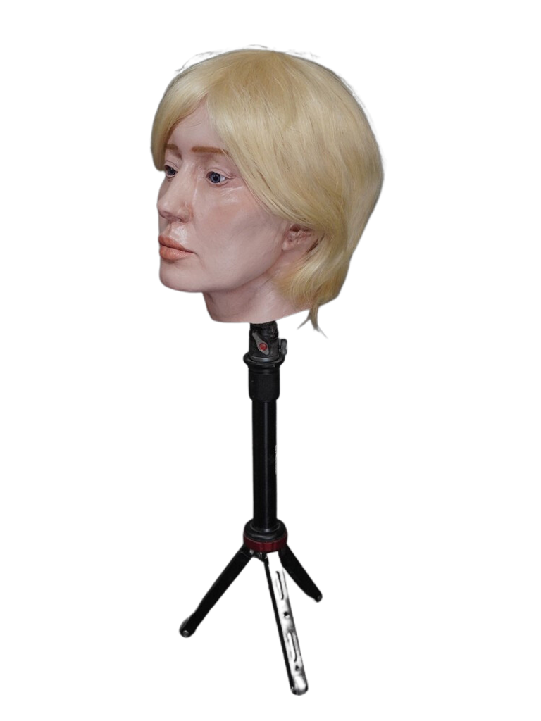 Alexis Head with Human Hair Wig and Mounting Hardware – Dapper Cadaver ...