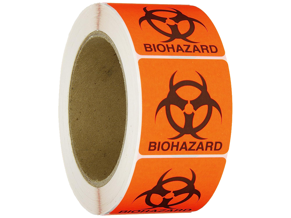 Biohazard Sticker Roll – Dapper Cadaver Props