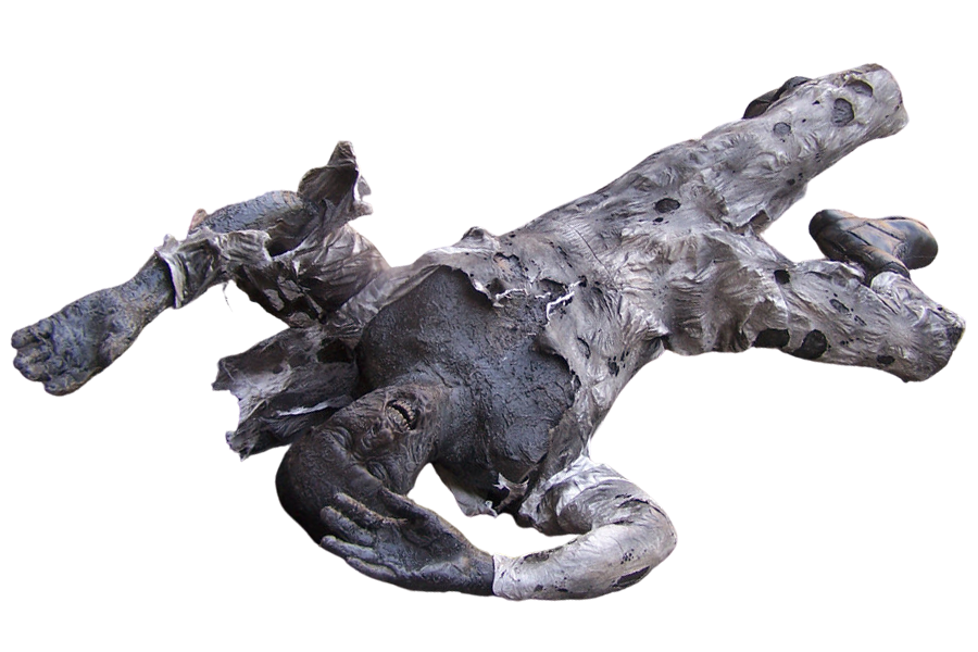 Poseable Kemmler Burn Figure with Jumpsuit Prop – Dapper Cadaver Props
