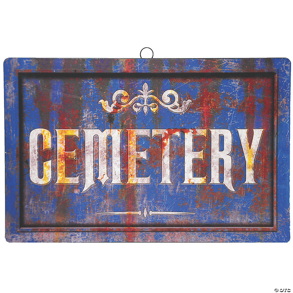 Metal Cemetery Sign – Dapper Cadaver Props
