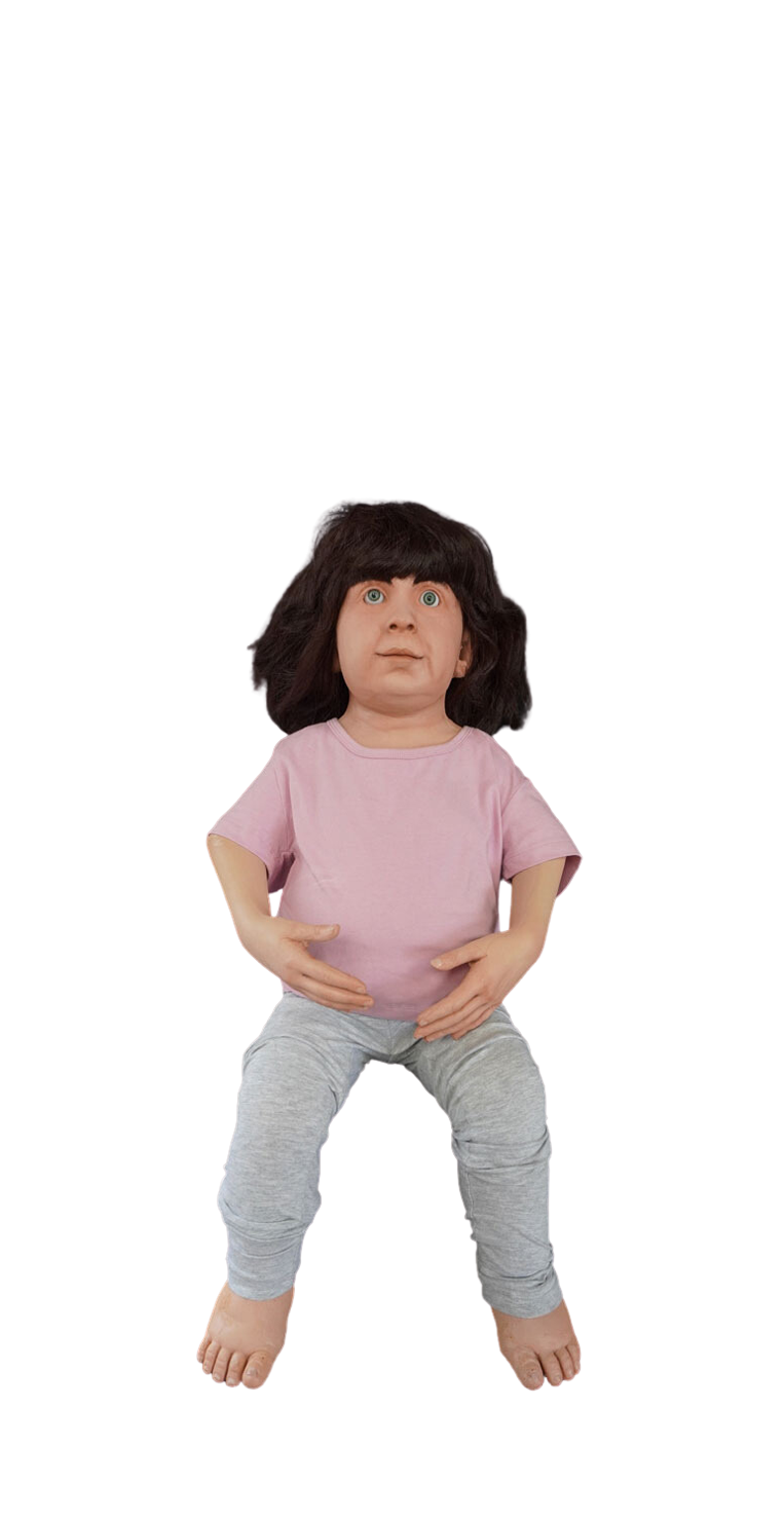 Sitting Preschool Toddler Girl Body – Dapper Cadaver Props