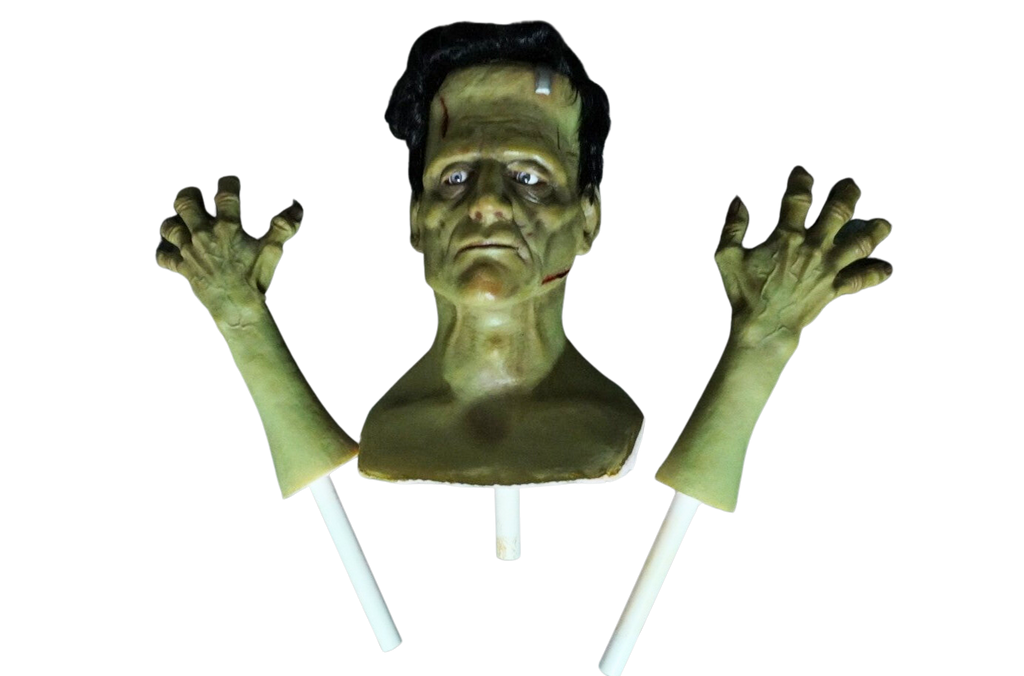 Frankenstein Head with Hands Prop – Dapper Cadaver Props