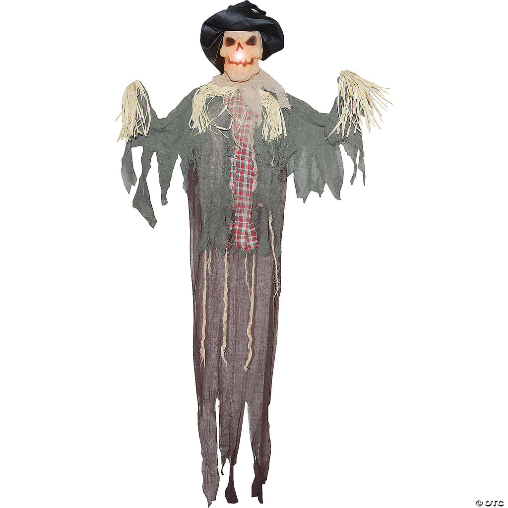 6 Ft Hanging Light Up Scarecrow – Dapper Cadaver Props