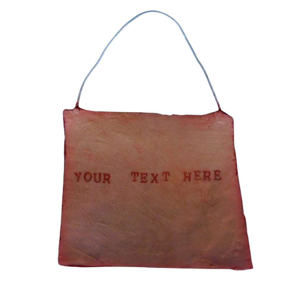 Human Skin Prop with Custom Lettering – Dapper Cadaver Props