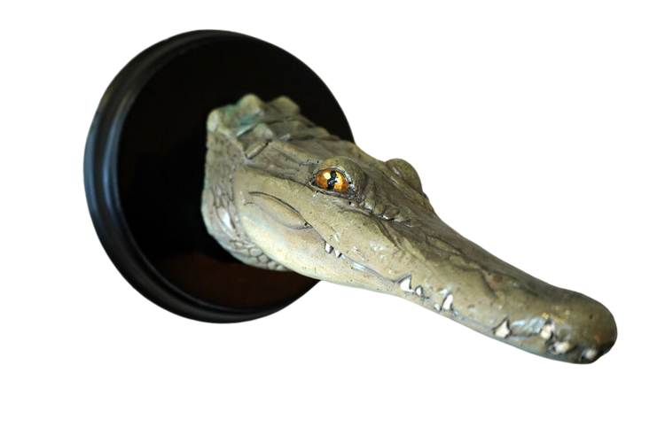 Mounted Replica Gator Head – Dapper Cadaver Props