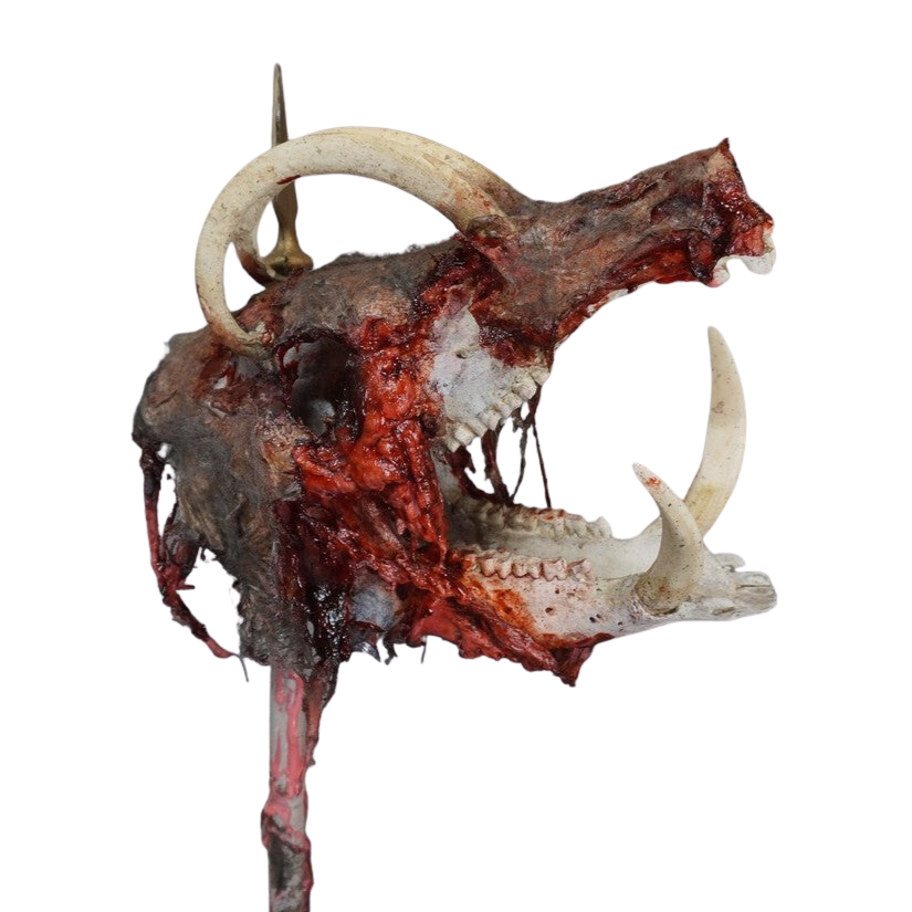 Wrath Head on a Spike Prop – Dapper Cadaver Props