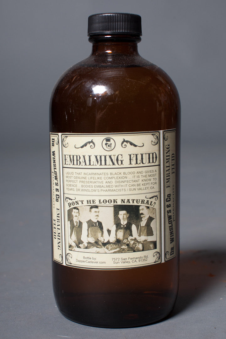 Vintage Embalming Fluid Bottle Prop – Dapper Cadaver Props