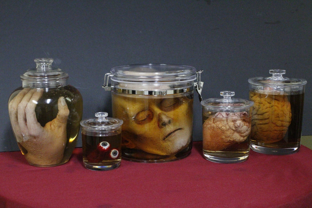 Body Parts Shatterproof Specimen Jar Combo – Dapper Cadaver Props